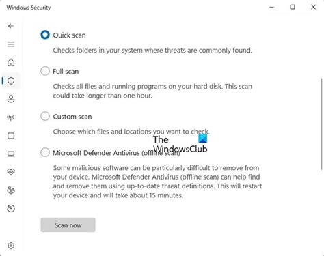 Windows Defender Scan Types Explained