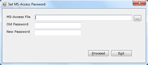 How To Set MS Access Password Using C Net SourceCodester