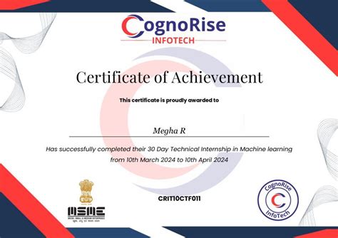 Megha R On Linkedin Machinelearning Datascience Ai Techintern Careergrowth