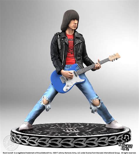 Johnny Ramone Knucklebonz Statue