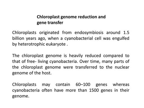 Chloroplast Transformationpptx Biological Sciences Science