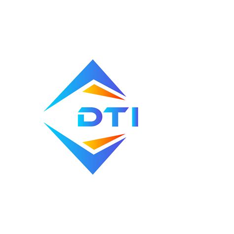 Dti Abstract Technology Logo Design On White Background Dti Creative Initials Letter Logo
