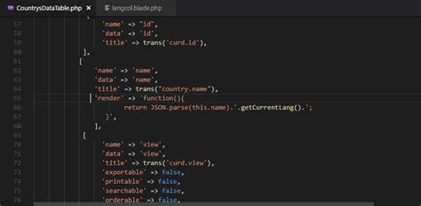 Error In Render Method In Datatables Issue 1545 Yajra Laravel