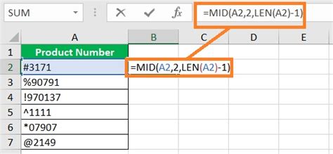 Remove The First Character From A Cell In Excel