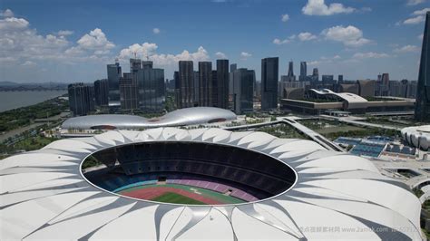 杭州奥体中心大莲花碗体育场航拍视频素材 延时摄影视频素材下载 高清3840X2160视频素材下载 凌点视频素材网 编号 657122