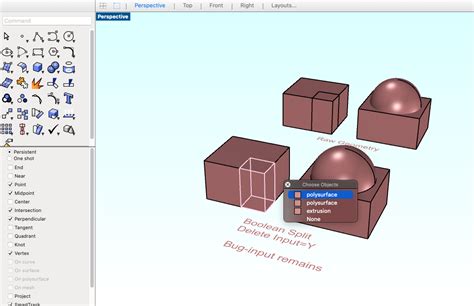 Boolean Split Does Not Delete Input Rhino McNeel Forum