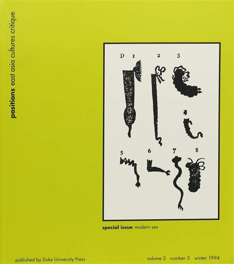 Modern Sex Volume A Special Issue Of Positions Series Volume No Barlow Tani
