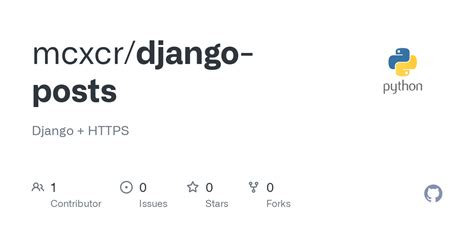 Github Mcxcrdjango Posts Django