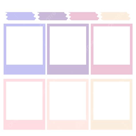 파스텔 색상 보라색 누드와 크림 프레임 파스텔 컬러 스티커 파스텔 Png 일러스트 및 벡터 에 대한 무료 다운로드 Pngtree