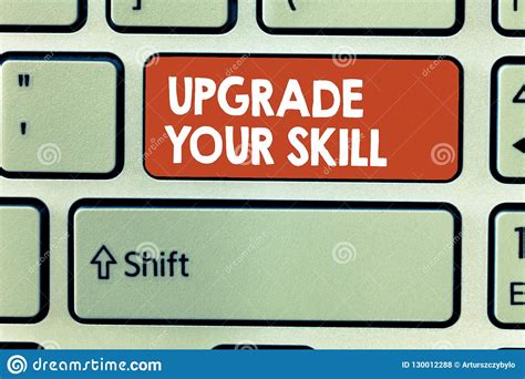 Conceptual Hand Writing Showing Upgrade Your Skill Business Photo
