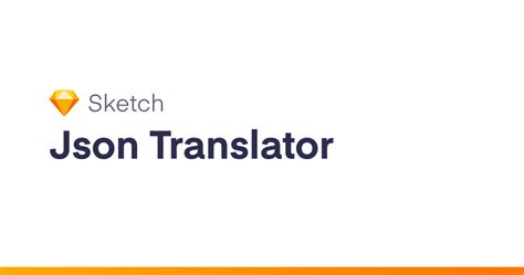 Sketch Json Translator Plugin Sketch Elements