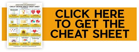 Cricut Design Space Cheat Sheets 12 Tricks Jennifer Maker