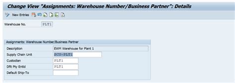 Sap Ewm Cf111 Ewm Warehouse Org Structure Configuration Guide