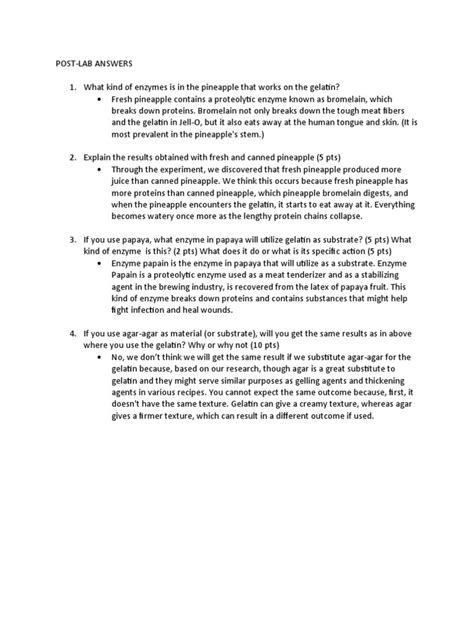Post Lab Answers Pdf