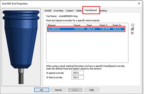 Toolpath Stepdown Is Fixed When Using A Certain Tool In FeatureCAM