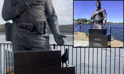 Bronze Dove Stolen From Detective Jeremiah Mackay Memorial Statue In