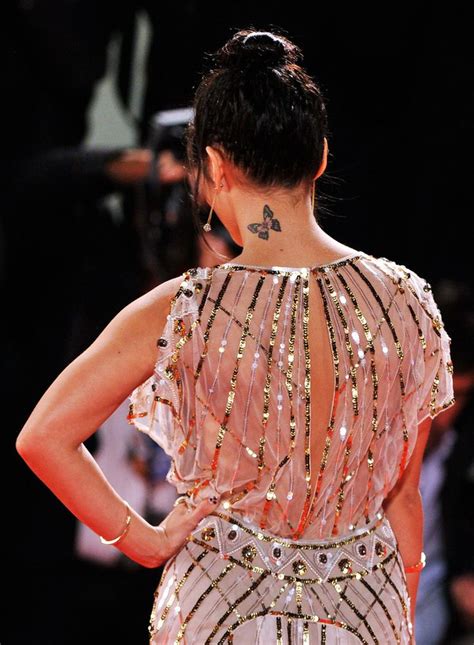 Vanessa Hudgens Animal Tattoo Celebrity Tattoos Neck Tattoo Vanessa