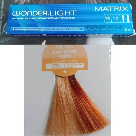 Matrix Wonderlight Wl Gc Gold Copper Wonder Light Cat Pewarna Semir Rambut 90ml Lazada Indonesia