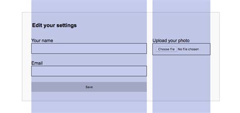 Как создать с помощью Grid Css макет веб формы для регистрации контактов и загрузки фото профиля