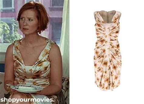 Sex And The City Mirandas Floral Sleveless Dress Shopyourmovies