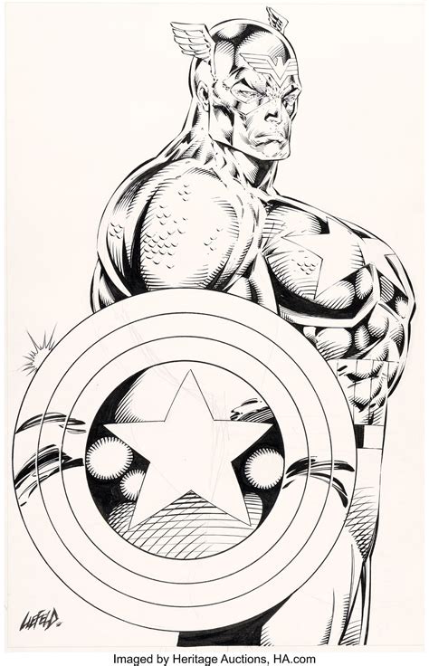 Rob Liefelds Captain America Art Sells For Breast Price Of 132000