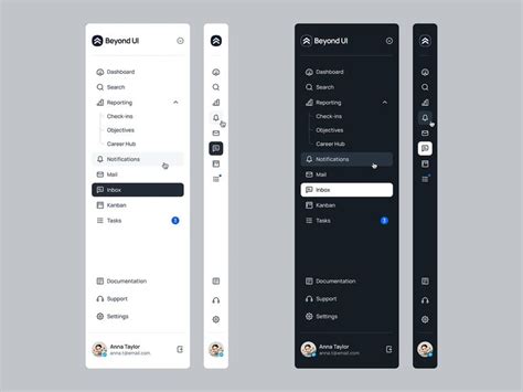 Side Menu Web Application App Interface Design Sidebar Design Fun