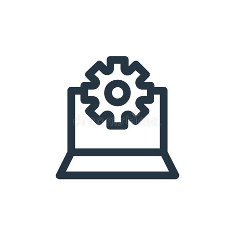 Configuration Vector Icon Isolated On White Background Outline Thin Line Configuration Icon