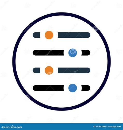 Auto Adjust Music Volume Auto Music Sound Adjust Icon Stock Vector