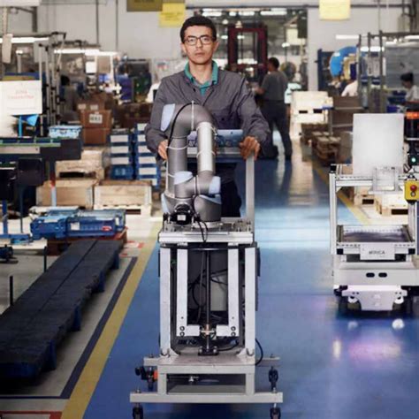 Ur3 Cobot Industrial Robotic Arm With Rg6 Gripper Cognex Visual System