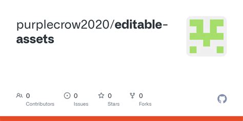 Github Purplecrow2020 Editable Assets
