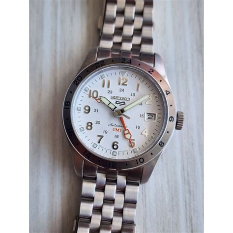 Jual Seiko 5 Sports Field Gmt Sbsc009 White Dial Jdm Exclusive Made In Japan Mulus Like New