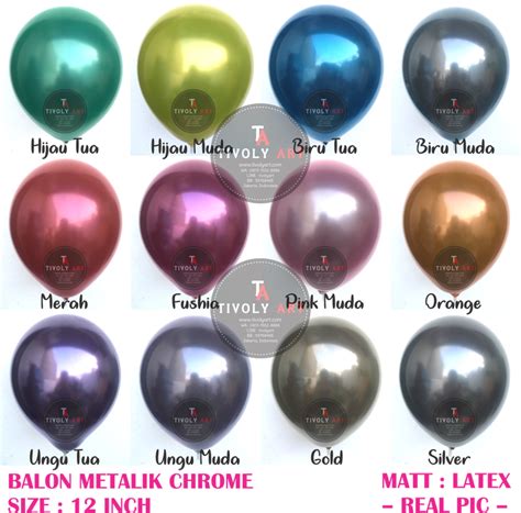 Balon Latex Chrome Goballoons