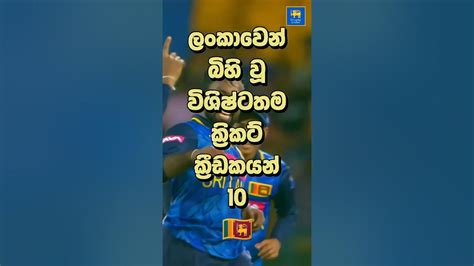 ලංකාවෙන් බිහි වූ විශිෂ්ටතම ක්‍රිකට් ක්‍රීඩකයන් 10ක් 🏏🇱🇰 Srilanka Ytshorts Viral Trending