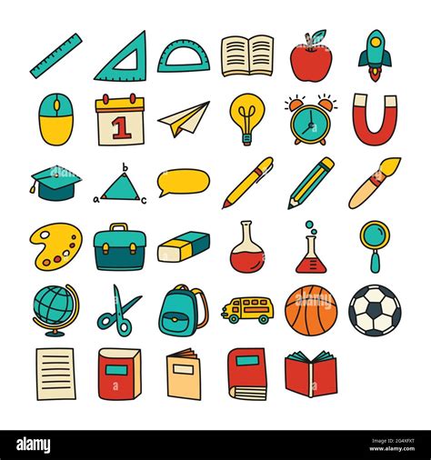 Line Icon Education Set Vector Stock Vector Images Alamy