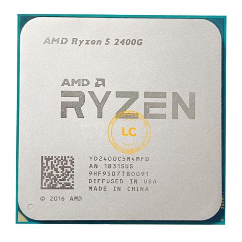 AMD Ryzen 5 2400G R5 2400G 3 6 GHz Quad Core Thread 65W Processador De CPU YD2400C5M4MFB Soquete