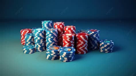 포커 카드와 카지노 칩이 3d로 렌더링된 파란색 배경 내기 포커 칩 포커 카드 배경 일러스트 및 사진 무료 다운로드 Pngtree