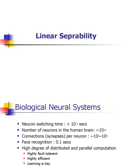 Linear Separability And Perceptron Learning In Neural Networks Pdf