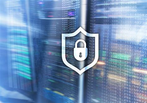 Premium Photo Cyber Protection Shield Icon On Server Room Background