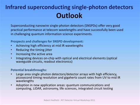 Ppt Infrared Superconducting Single Photon Detectors Powerpoint Presentation Id 1405483