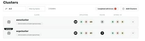 Add 3rd Cluster In Multi Cluster Failed With Could Not Get Kasten