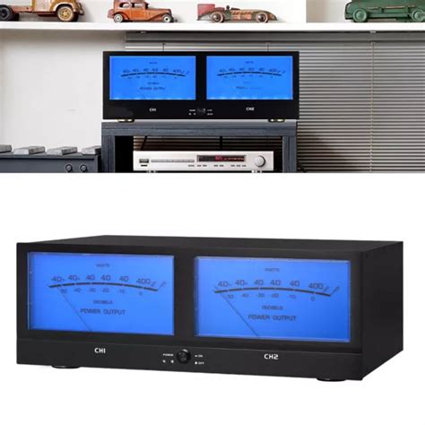 Dual Analog Vu Meter Amplifier Speaker Switch Audio Switcher Box With Db Panel Eur 1 067 54