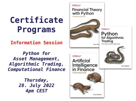 The Python Quants Gmbh On Linkedin Python Assetmanagement Algotrading Computationalfinance