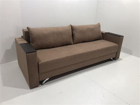 ᐉ Диван розкладний Woody ВУДІ Роджер ДСП Фібріл 15 Коричневий • Краща ціна в Києві Україні