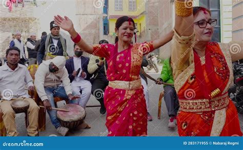 Nepali Panche Baja Folk Dance Stock Video Video Of Entertainment