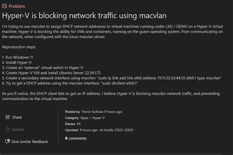 Error Attempting To Attach Lxd Vm Nic To Hosts Physical Network