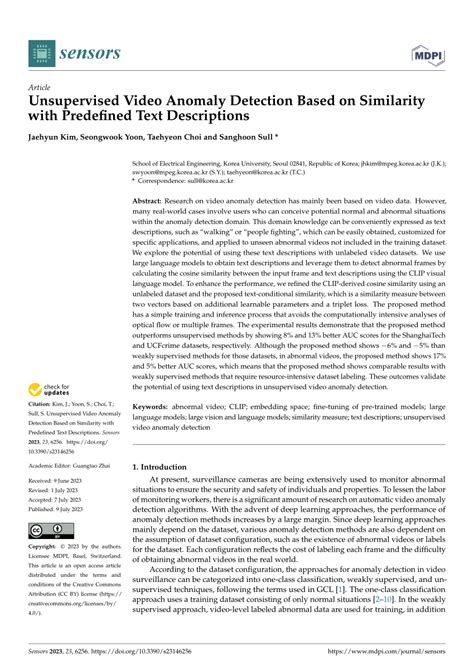 Pdf Unsupervised Video Anomaly Detection Based On Similarity With