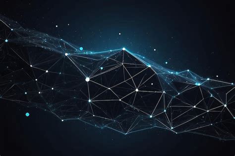 Premium Photo Abstract Polygonal Space Low Poly Dark Background With