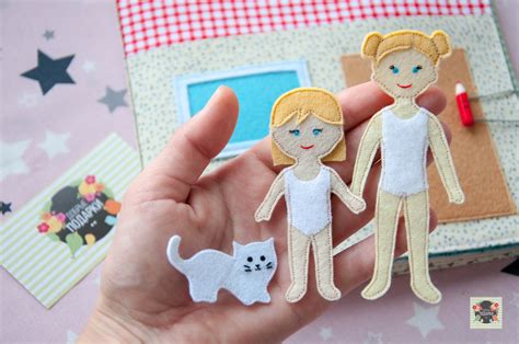 Добрые подарки Кукольный домик для 8 летней девочки — Развивающая книжка из ткани и фетра