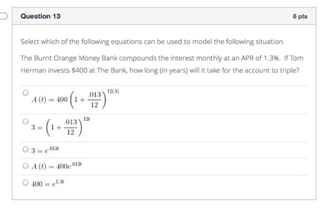 Solved D Question 14 6 Pts Select Which Of The Following Chegg Com