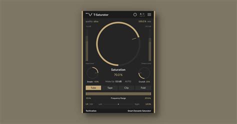 Techivation Releases T Saturator Free Smart Dynamic Saturation Plugin
